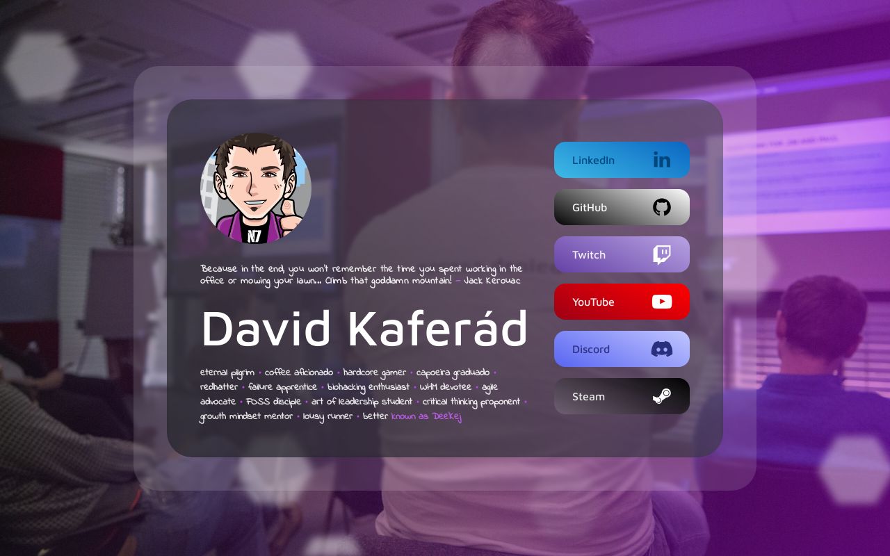 David Kaferád // Dee'Kej